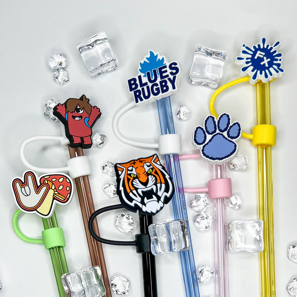 Custom Silicone Straw Caps - Personalized & Practical – Your Logo Keychains